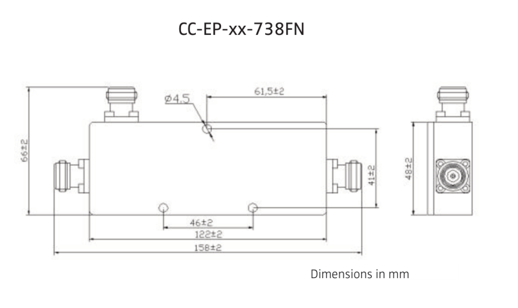 CC-EP-10-738FN - Directional Coupler for Enterprise DAS