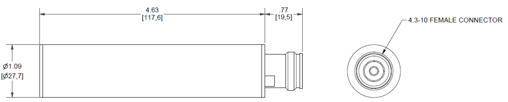 TK-605FE-Termination Low PIM 350-5925Mhz 5W 4.3-10F